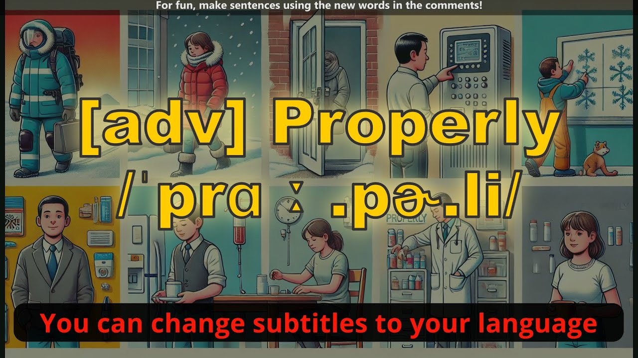 [adv] Properly meaning with 5 examples - YouTube