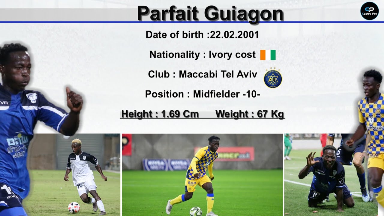 Parfait Guiagon | Midfielser -10- | 2021 | פארפה גויאגון - YouTube