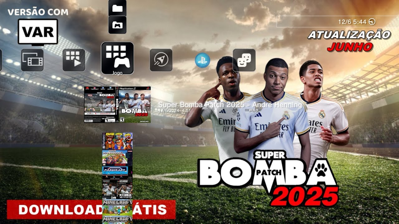 PS3 PKG EM SUPER BOMBA PATCH 2025 BRASILEIRÃO VERSÃO ATUALIZAÇÃO JUNHO ...