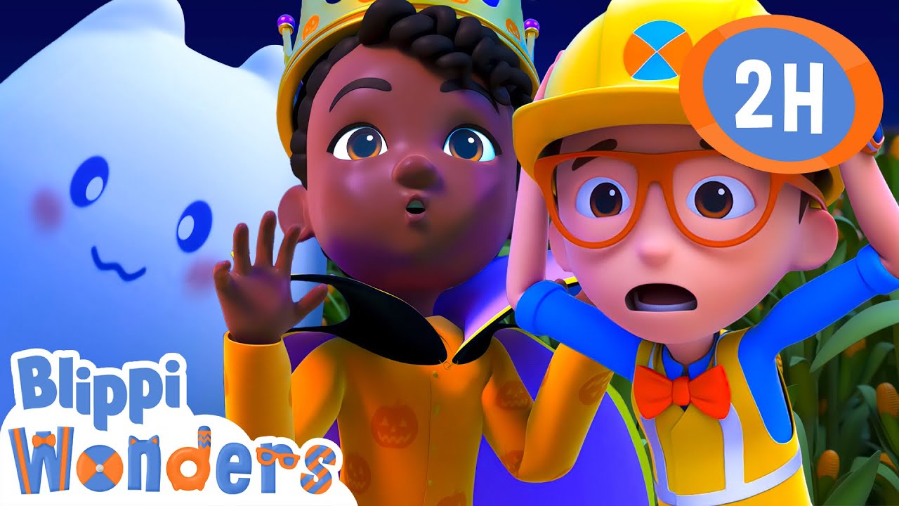 A Super Scary Halloween Song! 🎃🕷️🕸️😱👻 | Blippi Wonders | Moonbug Kids ...