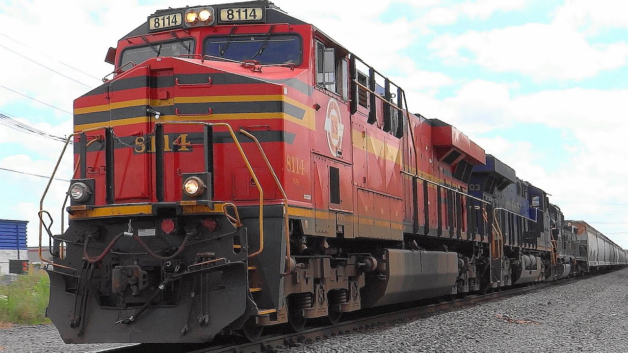 Great Lashup of Cabless Slug & Pair of Heritage Unit Leading NS Train ...