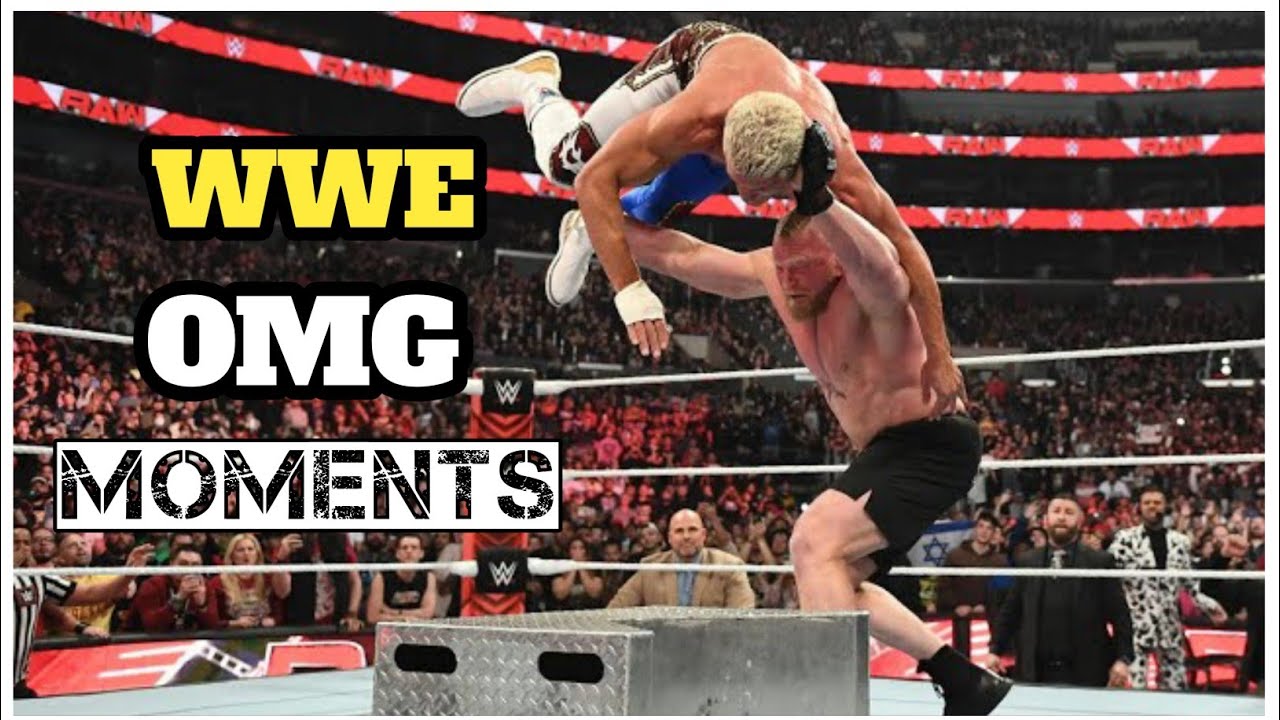 wwe omg moments | wwe crazy moments #wwe #wweomgmoments - YouTube