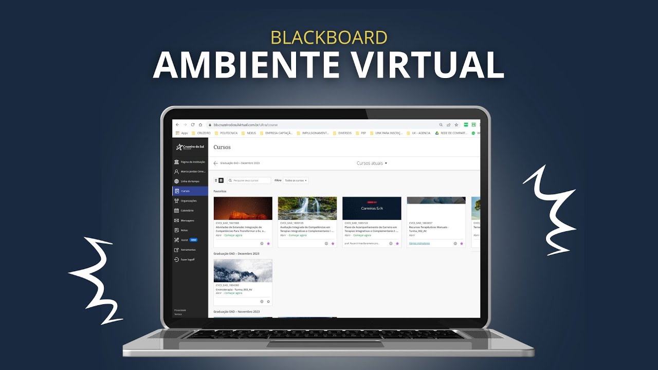 AMBIENTAÇÃO / AMBIENTE VIRTUAL(BlackBoard) - Universidade Cruzeiro do ...