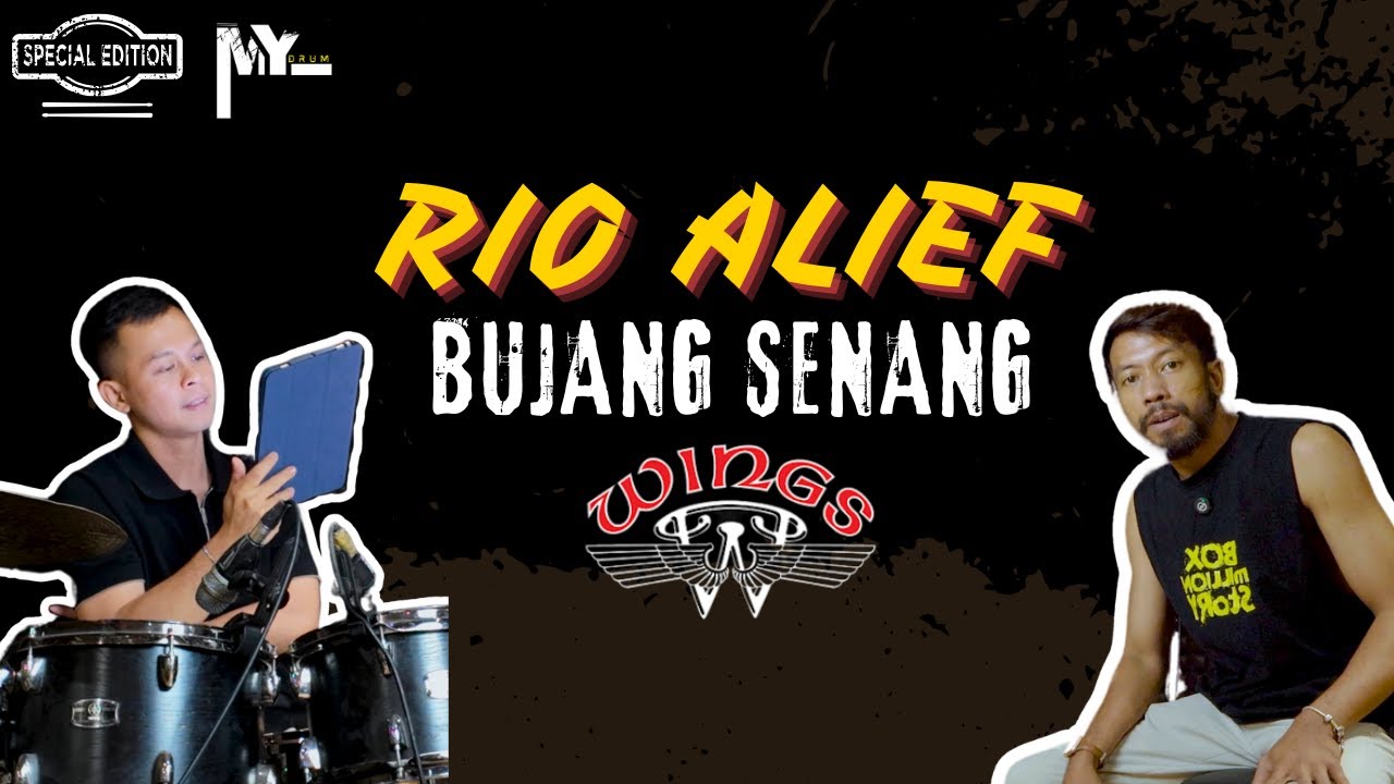 RIO ALIEF MAIN LAGU ROCK MALAYSIA! BUJANG SENANG - WINGS - YouTube