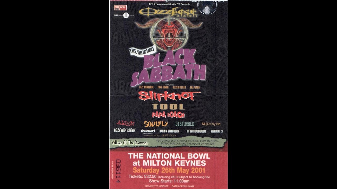 OZZFEST 2001 (original Black Sabbath @ #miltonkeynes / 26.05.2001 ...