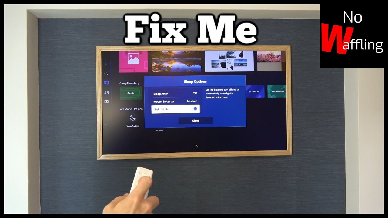 How to FIX ISSUES if you put a Frame on your Samsung Frame TV ...