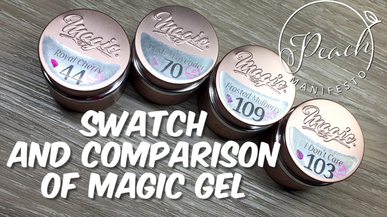 Swatch and Comparison of Magic Gels I WON !! - YouTube