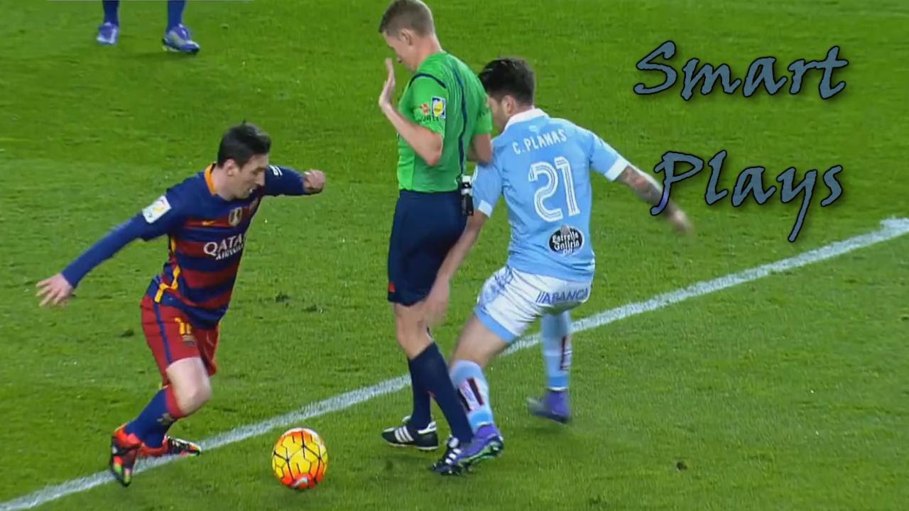 Lionel Messi Top 10 Smart & Cheeky Plays | HD - YouTube