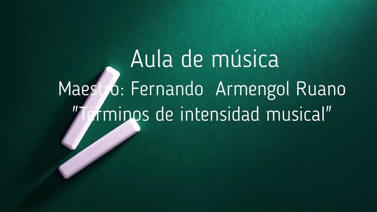 Términos de intensidad musical - 5º - YouTube