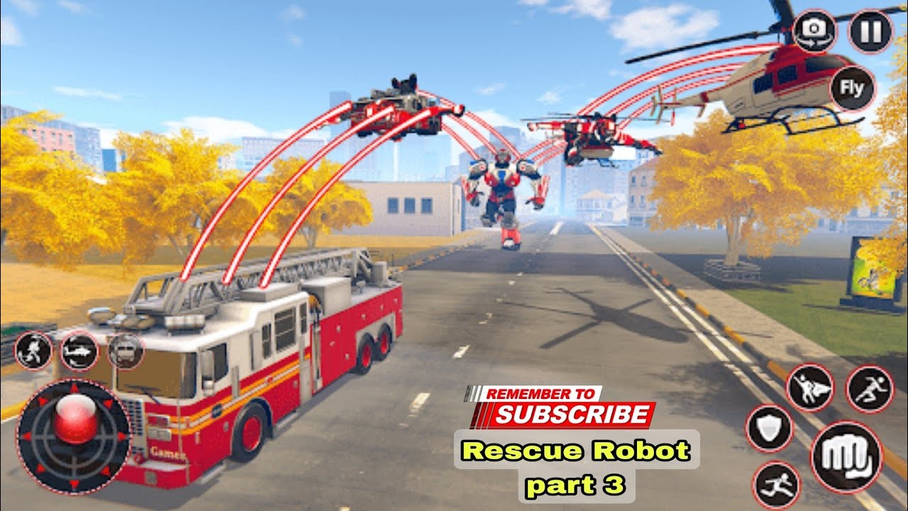 Rescue Robot Car Transformation Game|| Rescue Mode part 3|| Open world ...