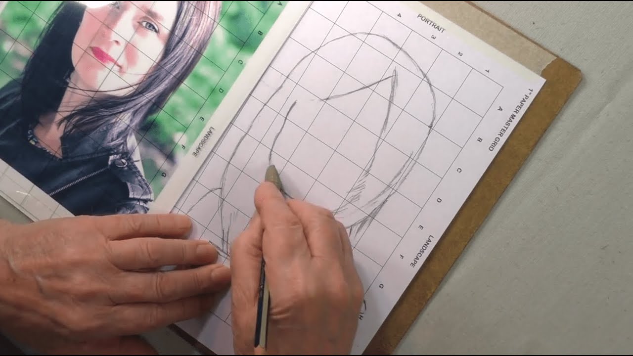 How To Free Hand Draw with Square Drawing Grids Part 01 - YouTube