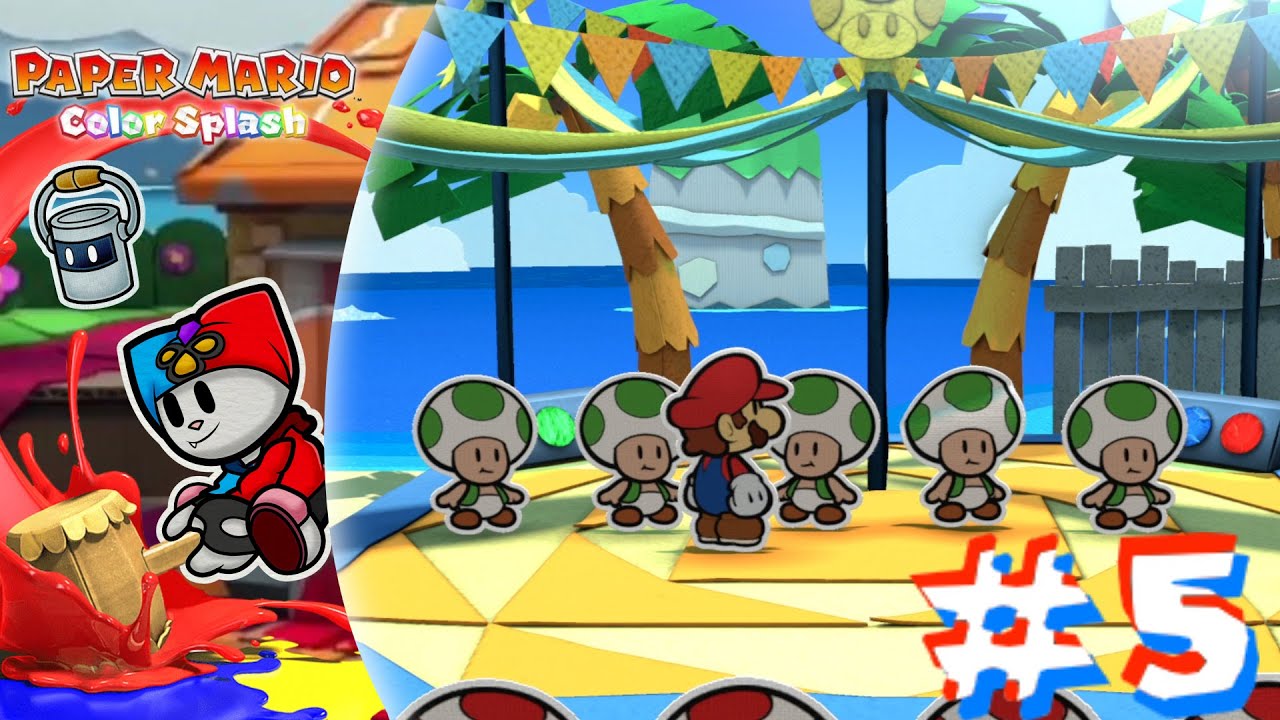 Estafa del pentatrile Toad / Paper Mario Color Splash CAP 5 - Gatoplay ...