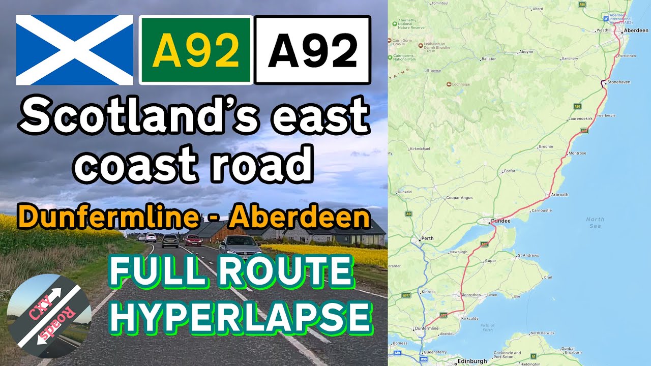 [UK] UK Drives | A92 Dunfermline - Aberdeen - Scotland's east coast ...