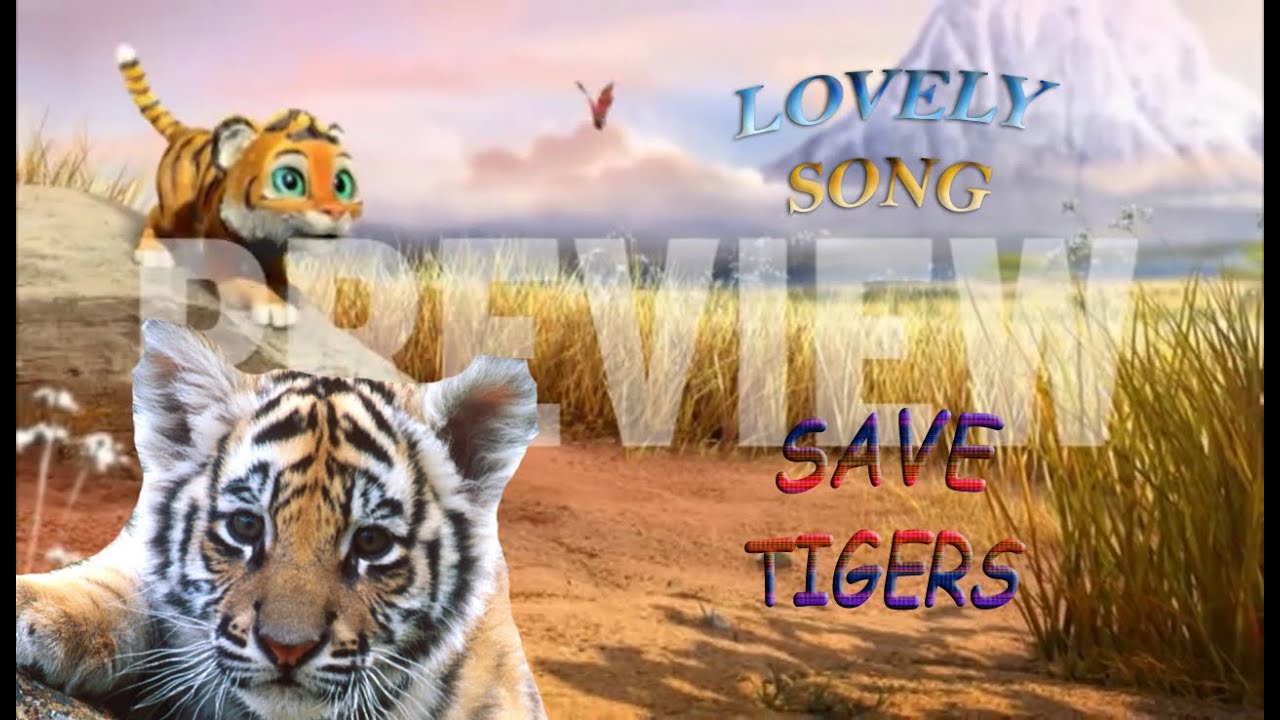 Song by a little tiger-save tigers-beautiful animation #tiger #save ...