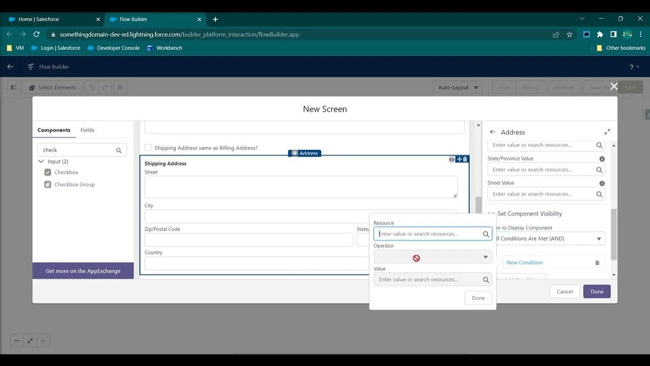 Rendering Or Set Component Visibility In Screen Flow Insalesforce Youtube