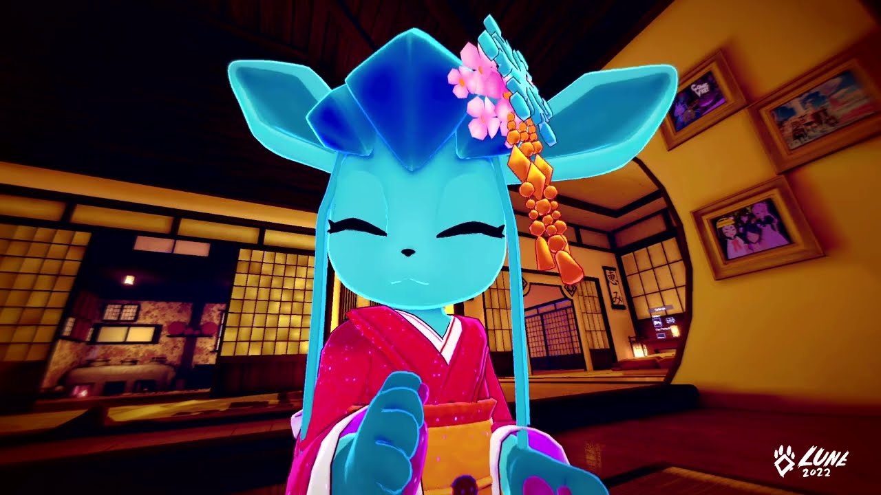 Kemono Glaceon - Vrchat Avatar by Lune Snowtail - YouTube