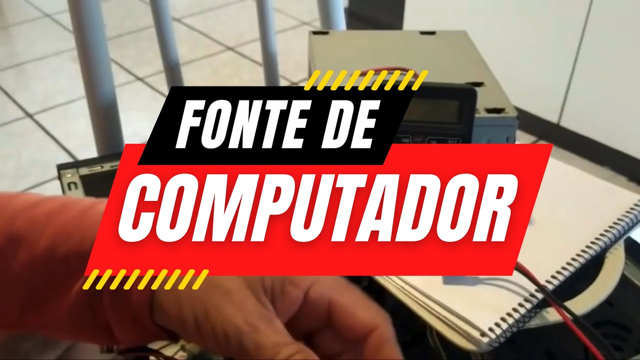 COMO TESTAR FONTE DE COMPUTADOR - PC - FONTE ATX - YouTube