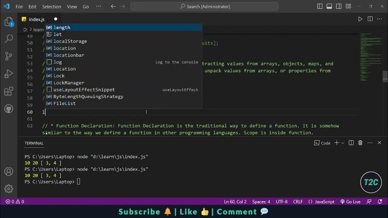 JavaScript Destructuring: Unpack the Power of Efficiency | time2code 🚀 ...