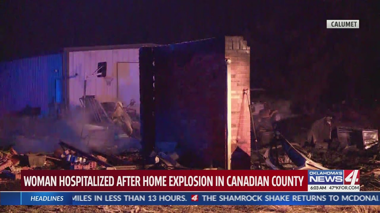 Woman hospitalized after home explosion - YouTube
