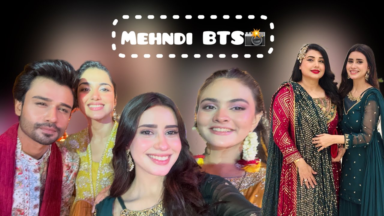 Waleed Saman Ki Mehndi | Baby Baji | Aisha Afridi | BTS | # ...