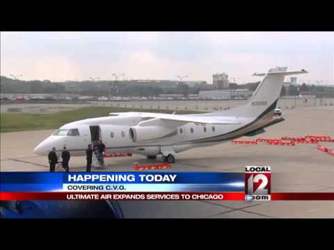 Ultimate air shuttle begins flights out of CVG - YouTube
