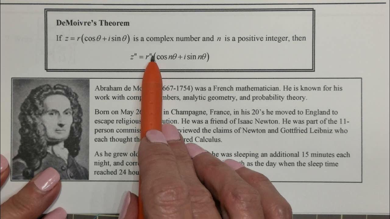 Precalculus BC Unit 12 Notes 2 Operations of Complex Numbers in Trig ...