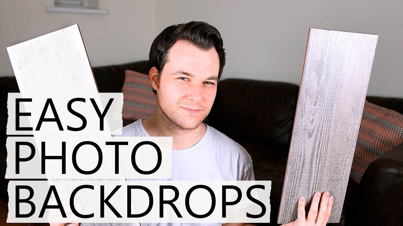 Easy & Cheap Photography Backdrops! - YouTube