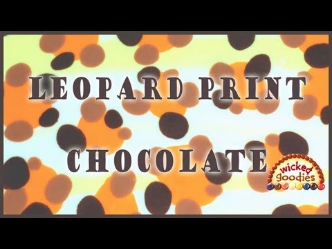 How to Make Leopard Print Modeling Chocolate - YouTube