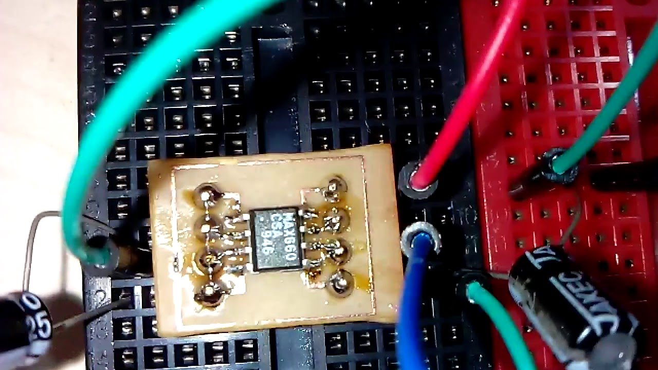 Max660 dc voltage inverter - YouTube