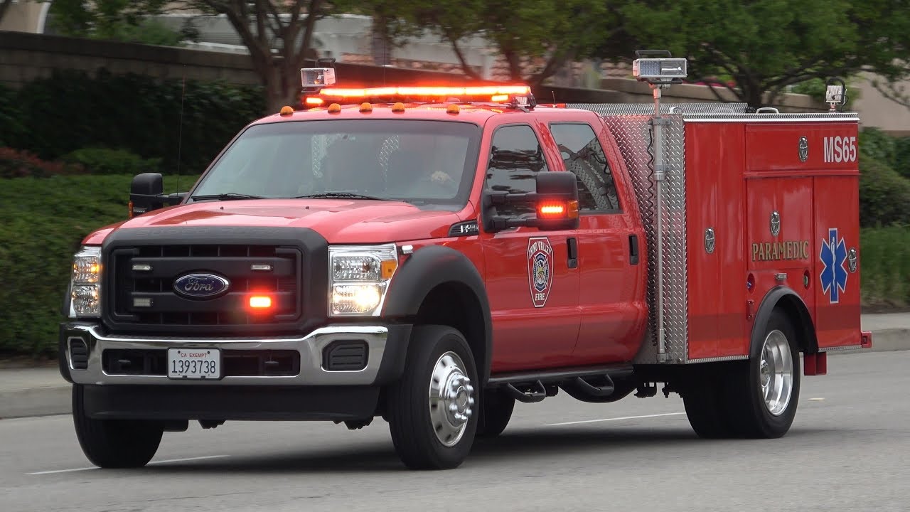 Chino Valley Fire District Medic Engine 65 & Medic Squad 65 Responding ...