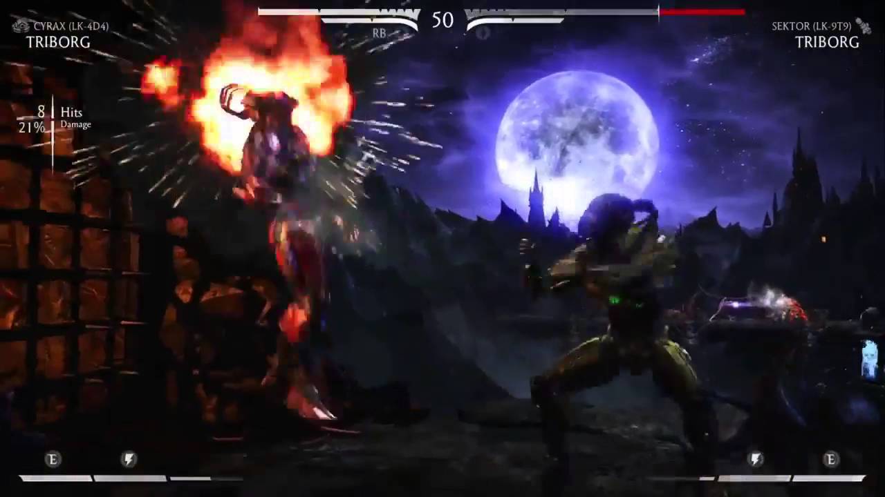 Mortal Kombat X - Cyrax vs Sektor - Triborg Reveal - ESL MKX Season 2 ...