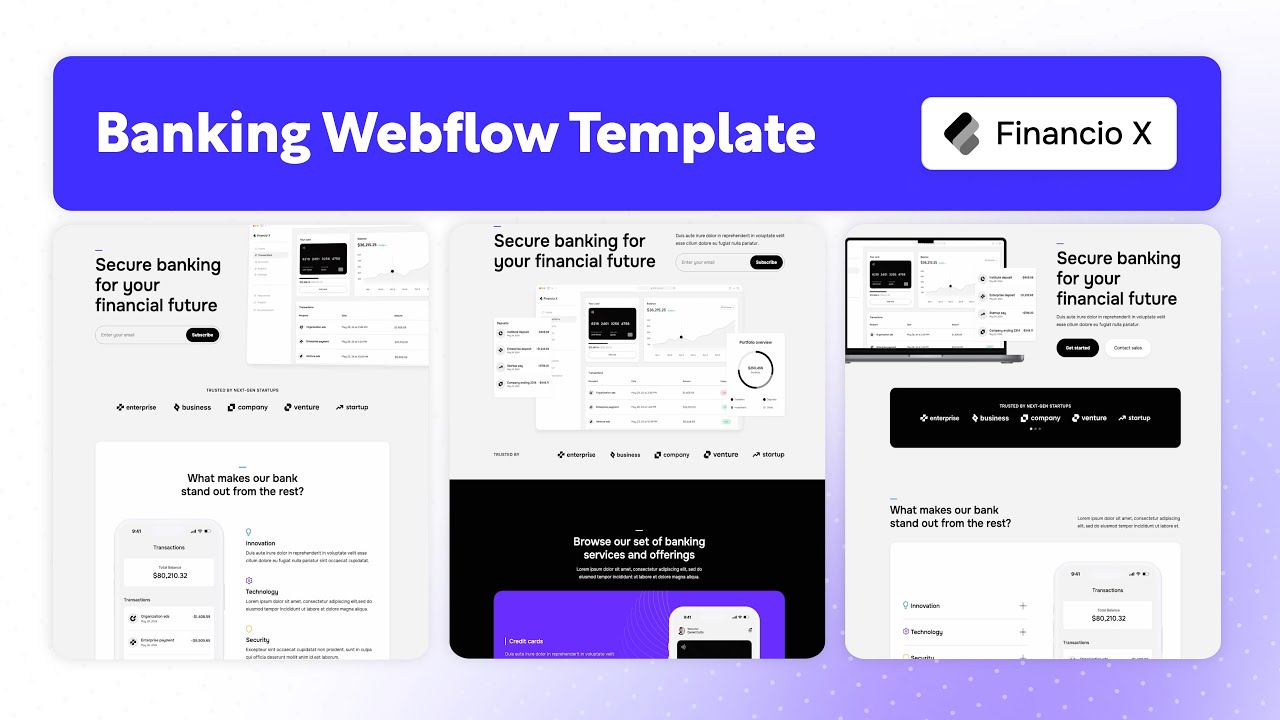 Banking Website Template | Financio X - BRIX Templates - YouTube