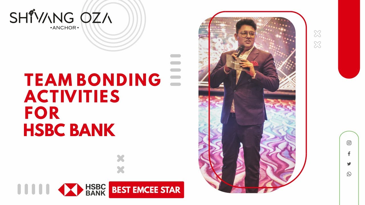 Team Bonding Activities for HSBC Bank | Corporate Emcee Shivang Oza ...