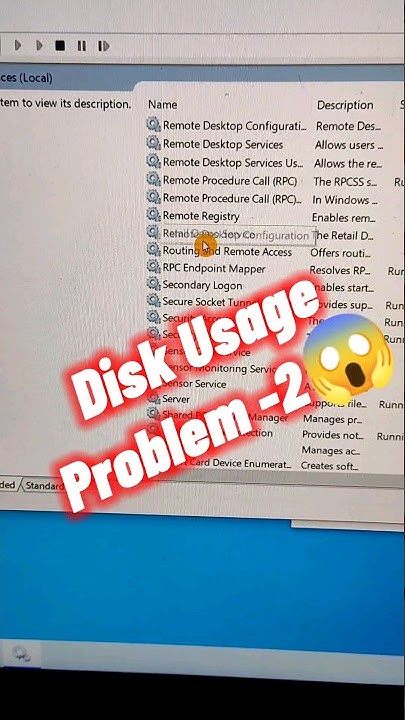 How to Solve Disk usage Problem in windows😱🤫 #shorts #windows - YouTube