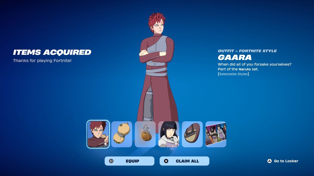 How To Get Gaara Skin & Hinata Hyuga Skin Bundle FREE Fortnite ...
