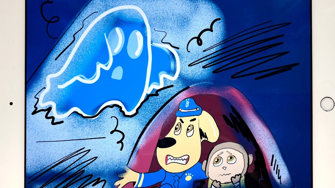 Drawing Sheriff Labrador / How to Draw Sheriff Labrador & Ghost - YouTube