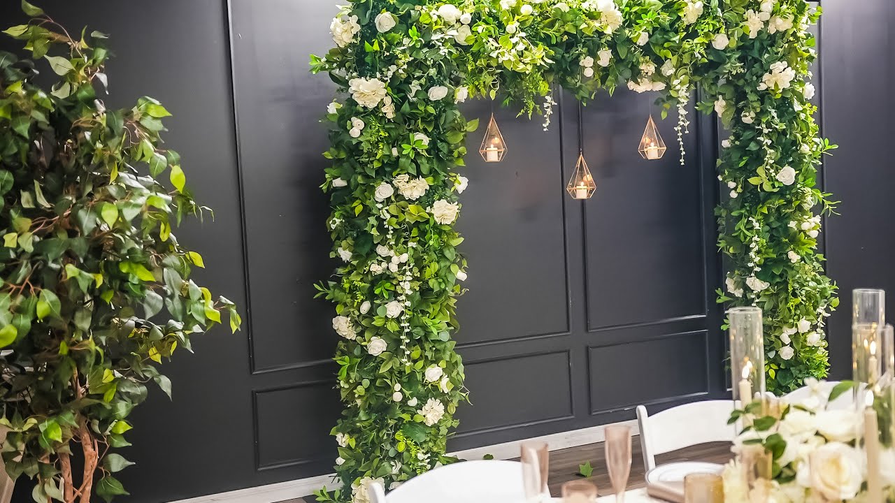 EASY DIY FLOWER WALL BACKDROP DECORATION FOR BIRTHDAY WEDDING EVENT ...