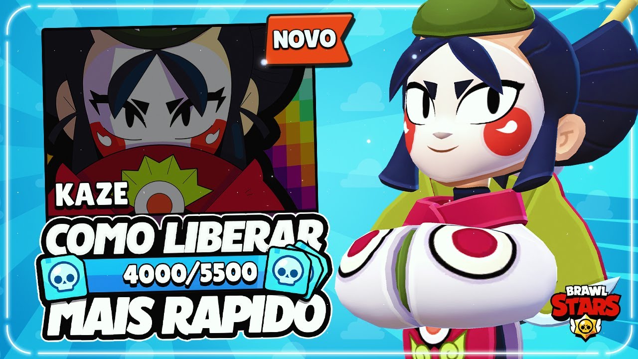 COMECE A FAZER ISSO AGORA e LIBERE A KAZE MUITO + RÁPIDO no BRAWL STARS! KAZE vs TODOS OS ...