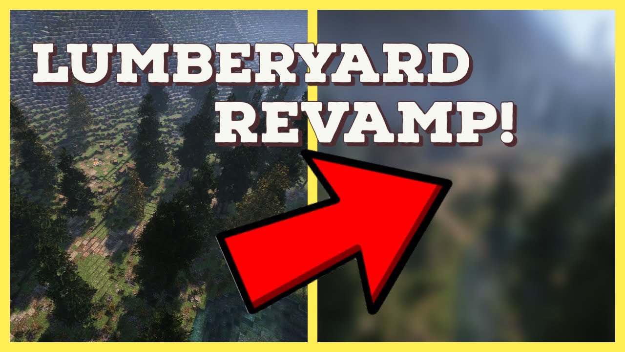 Building a Medieval Lumberyard in Minecraft!! - YouTube