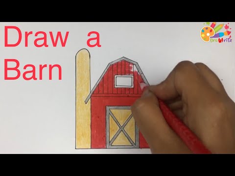 How to Draw a Barn like a Pro, How to draw a Barn, #DrawBarn # ...