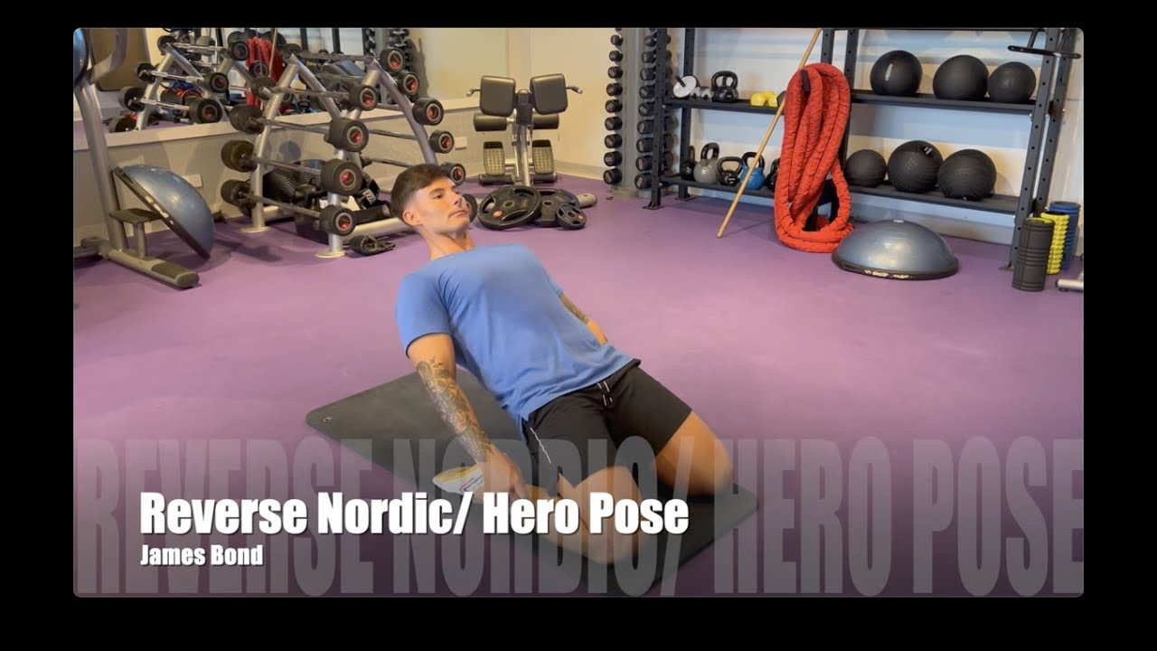 Reverse Nordic, Hero Pose for Beginners - James Bond - YouTube