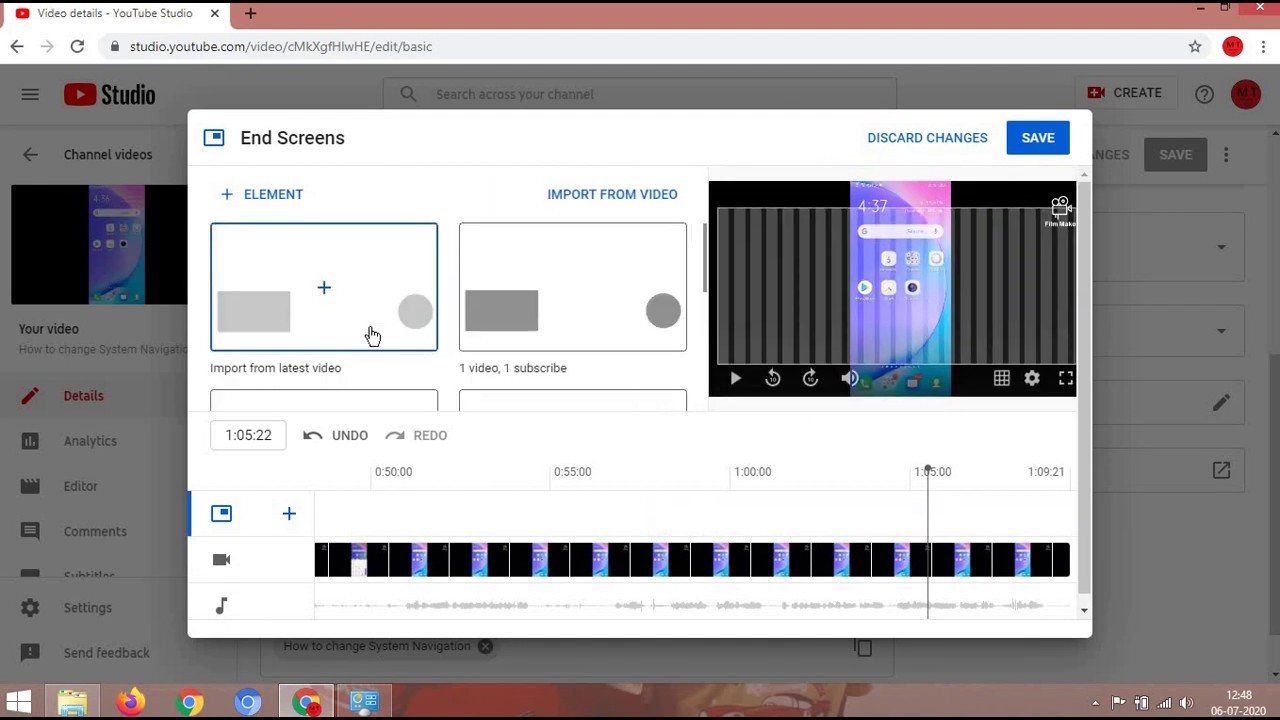 How to add end screen on youtube video - YouTube