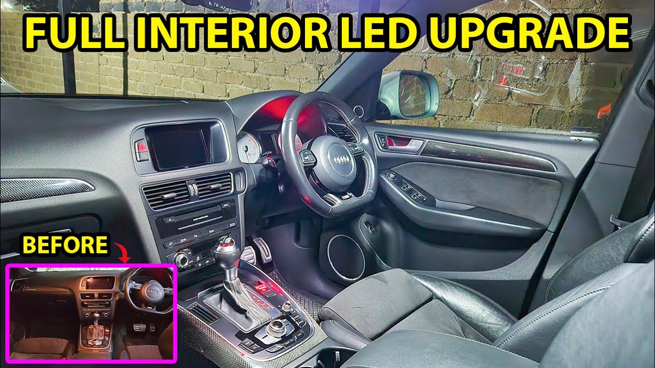 SQ5 Gets Full LED Interior Bulb Upgrade | Surprise Door Puddle Lights ...