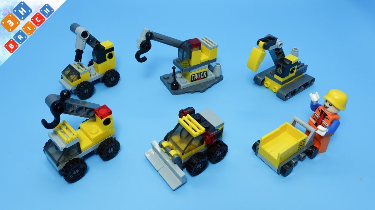 Lego Mini Vehicles - Part 8 Lego Construction Mini Vehicles #3 ...