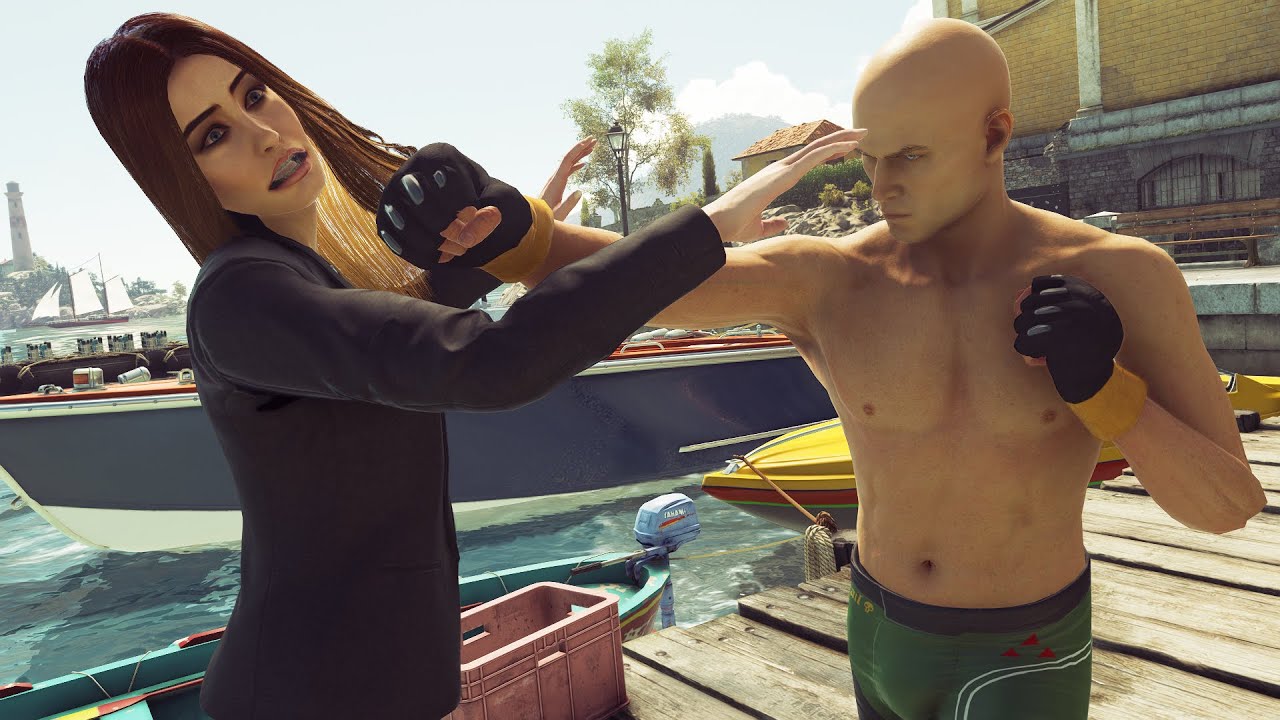 Hitman 3 Tough MMA Guy Barehand Kill Everyone Daytime Landslide - YouTube