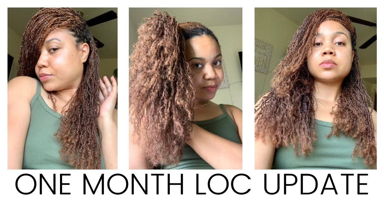 ONE MONTH LOC UPDATE | DIY MICRO LOCS | LOC JOURNEY 2021 - YouTube