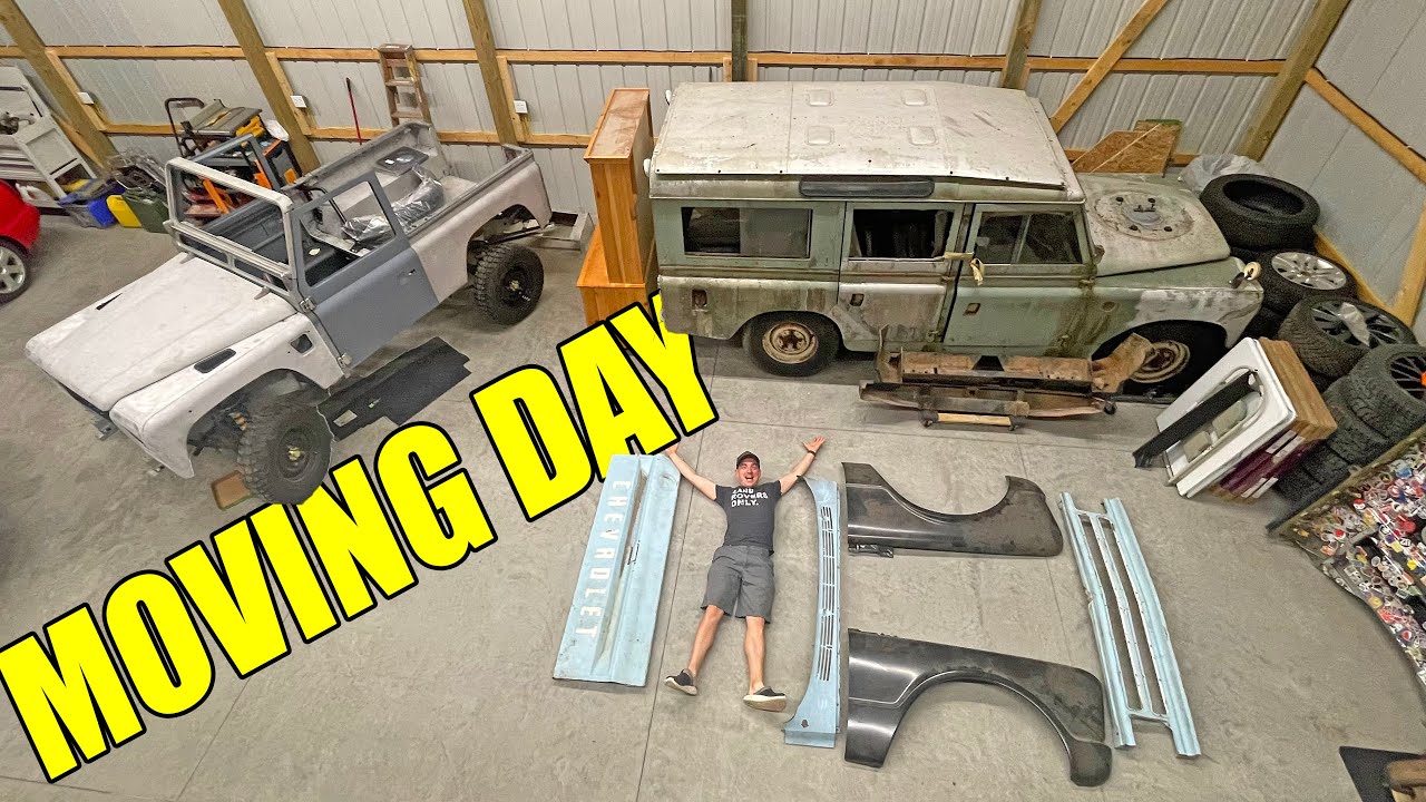 Moving Day! Tools in the NEW Land Rover Shop - YouTube