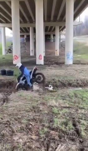 When Riding A Motorcycle Across A Bridge Goes Horribly Wrong! #comedy #fail - YouTube