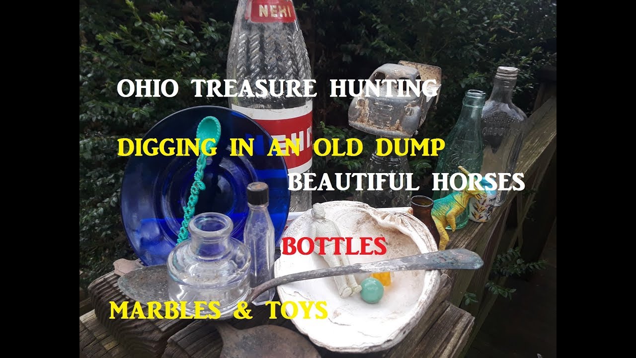 Ohio Treasure Hunting Digging Old Dump Archaeology Bottles - YouTube
