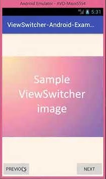ViewSwitcher Android - YouTube